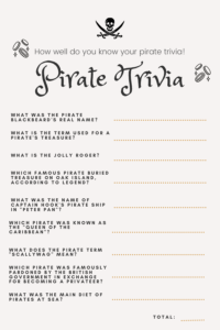 Pirate Party Games for Adults - Party Wowzy