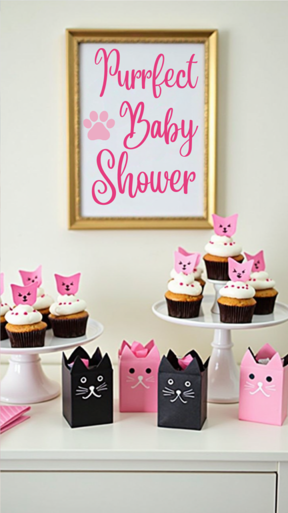 Cat Themed Baby Shower Ideas - Party Wowzy