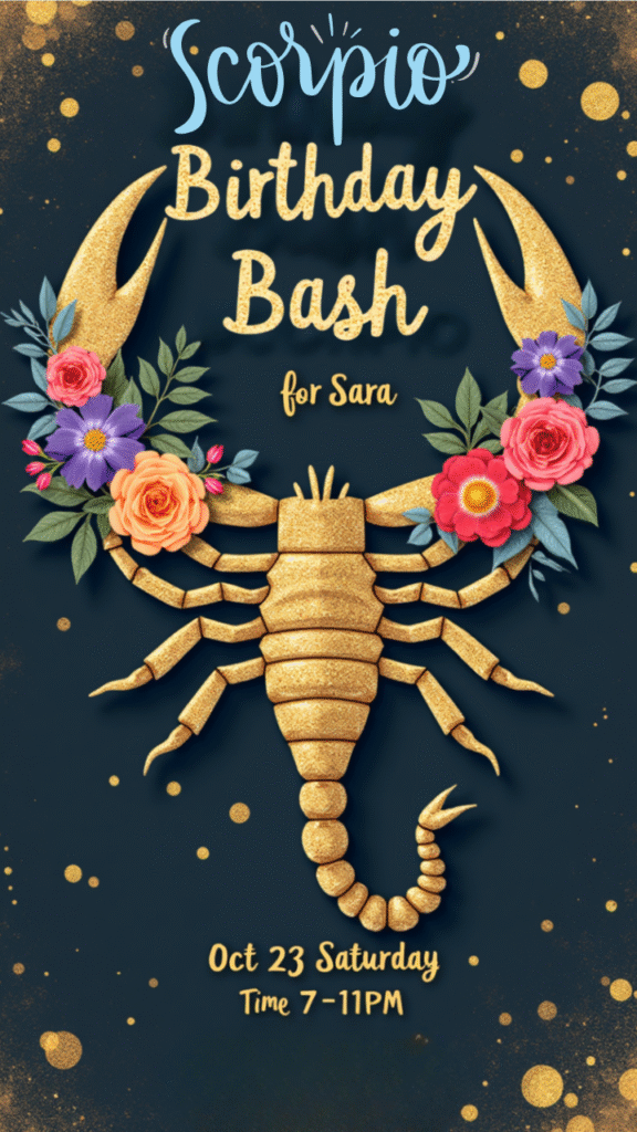 Scorpio Party Ideas - Party Wowzy