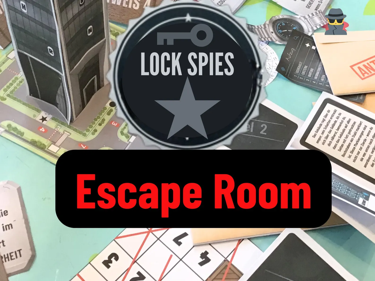 Lock Spies Escape Room Printable Game Kit - Party Wowzy